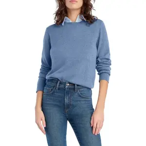 FAVORITE DAUGHTER Cashmere Crewneck Sweater - River Blue