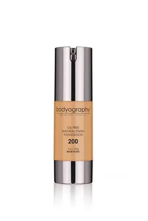 BODYOGRAPHY Natural Finish Foundation #220 -medium/dark/cool 1oz - #200 -medium/dark/warm