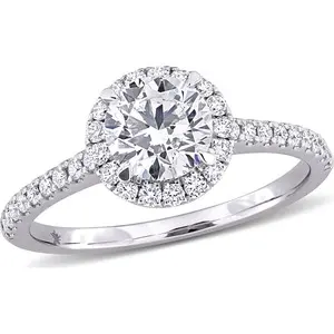 JULIANNA B. 1-1/3ctw Lab-grown Diamond 14k Halo Ring - White Gold