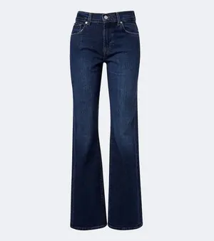 7 For All Mankind Tess Straight Leg Jeans - Blue