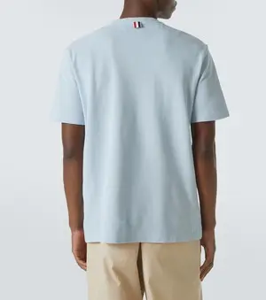 Thom Browne 4-bar Cotton Piqué Polo Shirt
