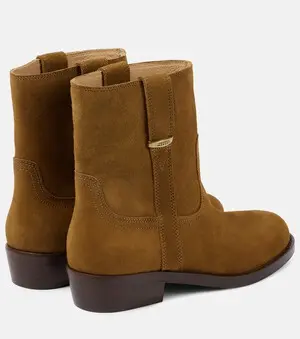 Isabel Marant Étoile Lylie 35 Suede Ankle Boots - Beige