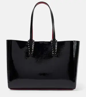 CHRISTIAN LOUBOUTIN Cabata Small Leather Tote Bag - Black
