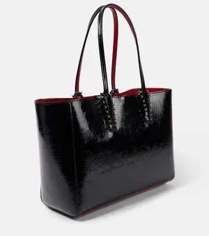 CHRISTIAN LOUBOUTIN Cabata Small Leather Tote Bag - Black