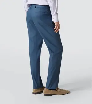 Zegna Straight Leg Cotton Trousers