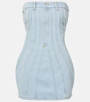 Mugler Denim Cocktail Dresses