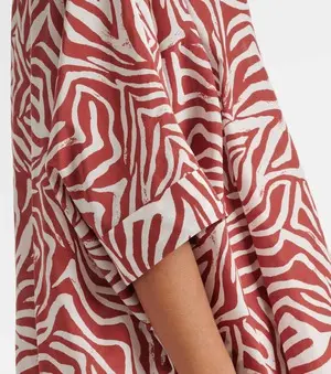 Brunello Cucinelli Printed Cotton And Silk Shirt - Multicoloured