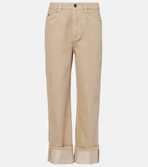 Brunello Cucinelli Mid-rise Straight Jeans - Beige