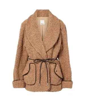 Simkhai Kimia Faux Fur Jacket - Beige