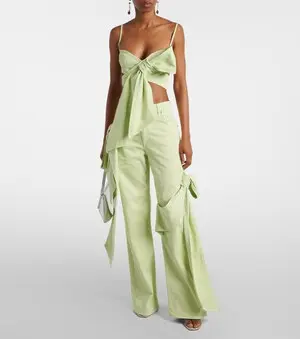 Blumarine Draped Straight Jeans