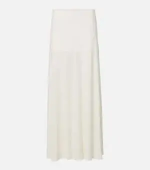 JIL SANDER Crêpe Midi Skirt - Beige