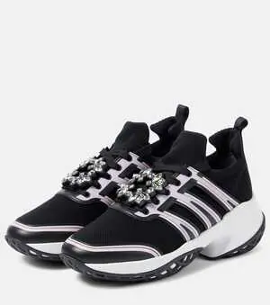 ROGER VIVIER Viv Run Sneakers - Black