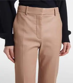 JOSEPH Coleman Leather Straight Pants