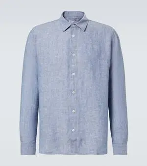 Orlebar Brown Justin Linen Chambray Shirt