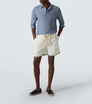Orlebar Brown Justin Linen Chambray Shirt