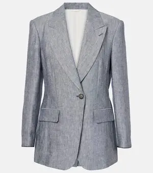 Brunello Cucinelli Brunello Cucinelli Hemp And Linen Blazer Grey
