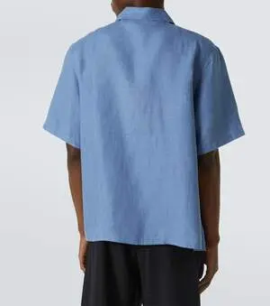 Commas Linen Bowling Shirt