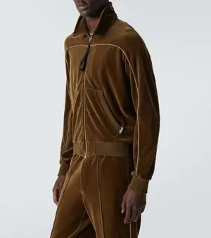 TOM FORD Cotton-blend Velvet Track Jacket