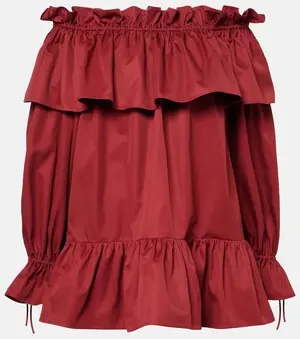 Red Ruffle Minidresses