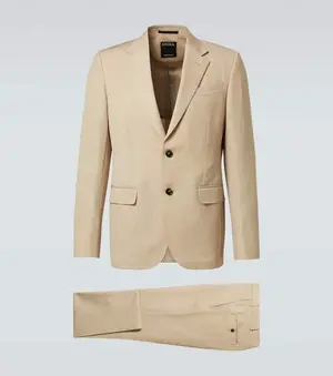 Zegna Zegna Trofeo Wool And Linen Suit Grey