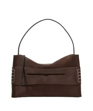 JW Anderson Loafer Large Suede Shoulder Bag