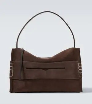 JW Anderson Loafer Large Suede Shoulder Bag