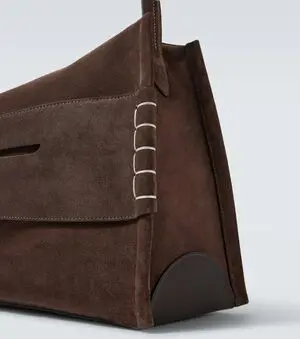 JW Anderson Loafer Large Suede Shoulder Bag