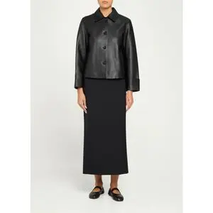 Theory Boxy Leather Jacket