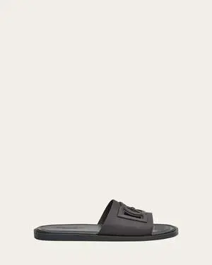 Dolce & Gabbana Rubber Slides - Black