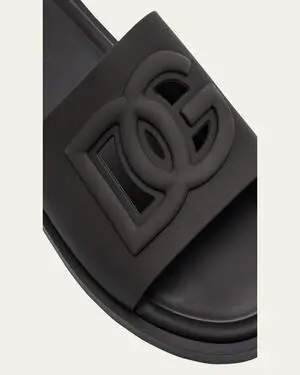 Dolce & Gabbana Rubber Slides - Black