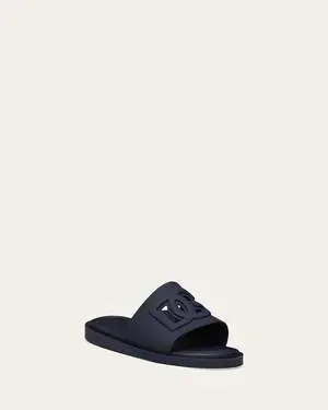 Dolce & Gabbana Rubber Slides - Black