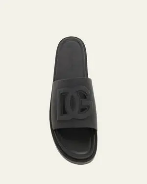 Dolce & Gabbana Rubber Slides - Black