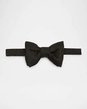 TOM FORD TOM FORD Lurex Micro-Dot Bow Tie Warm Gold