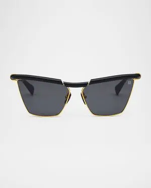 Balmain Balmain Victorie Cat Eye Sunglasses Blk Gld
