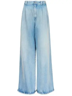 Maison Margiela Contrast Stitching Jeans For Women