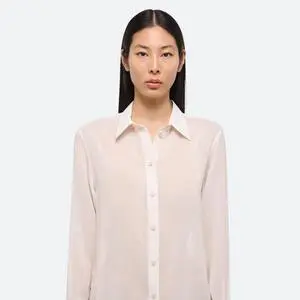 Helmut Lang Sheer Classic Shirt - Ivory
