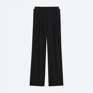 Helmut Lang Sheer Double-pleated Trousers