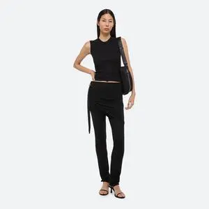 Helmut Lang Lyocell Jersey Pants With Attached Skirt