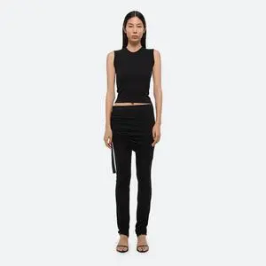 Helmut Lang Lyocell Jersey Pants With Attached Skirt