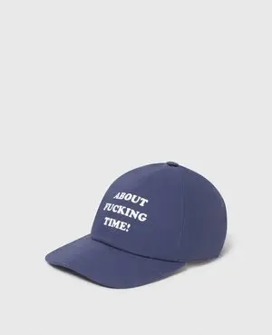 Stella McCartney About Fucking Time! Baseball Cap - Navy Blue