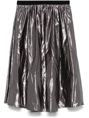 FORTE_FORTE Metallic Midi Skirt