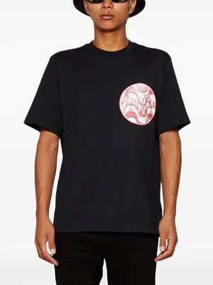Amiri Wave-print Cotton T-shirt