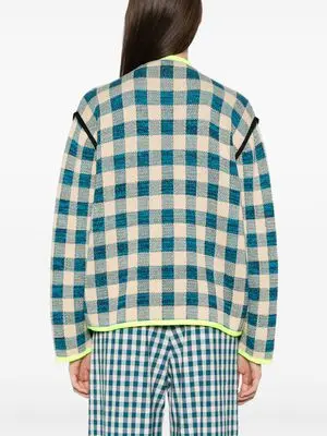 FORTE_FORTE Checked Cardigan