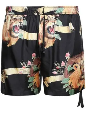 Amiri Graphic-print Shorts - Black