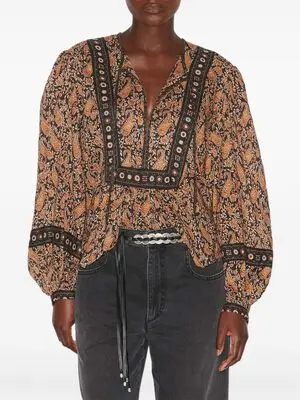 MARANT ETOILE Gayle Blouse - Brown