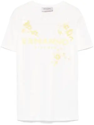 ERMANNO FIRENZE Sequin-embellished T-shirt - White