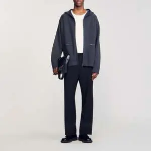 Sandro Milano Knit Hooded Cardigan