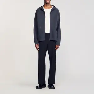 Sandro Milano Knit Hooded Cardigan