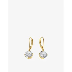 CARAT* LONDON Briar Round-drop Cubic Zirconia Earrings - Gold