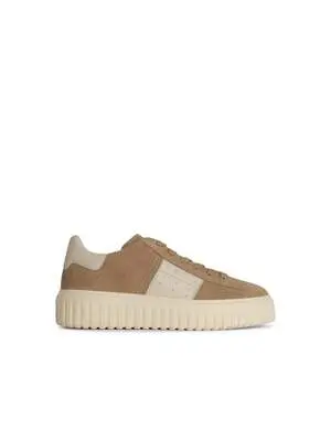 Hogan H Stripes Suede Sneakers - Beige